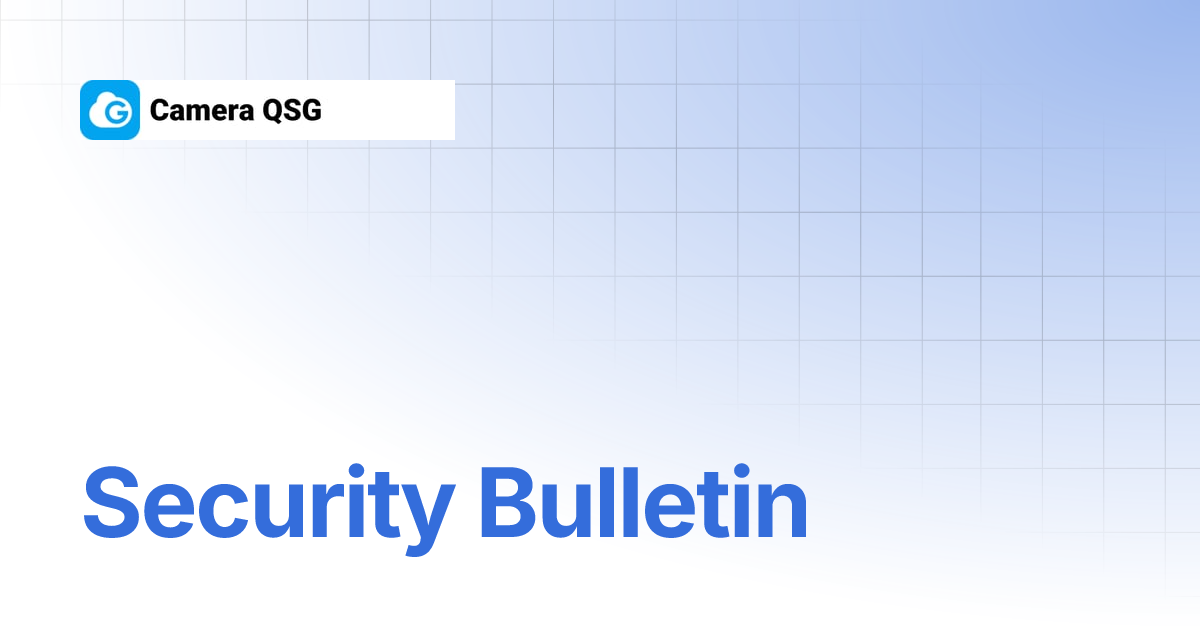Security Bulletin | ECC100 QSG