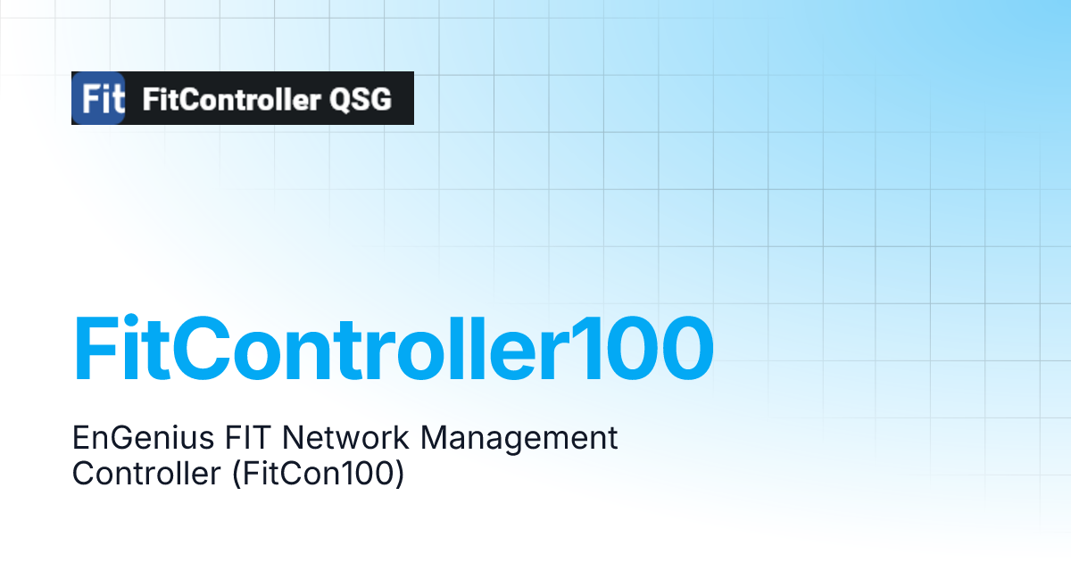 FitController100 | FitCon100 QSG